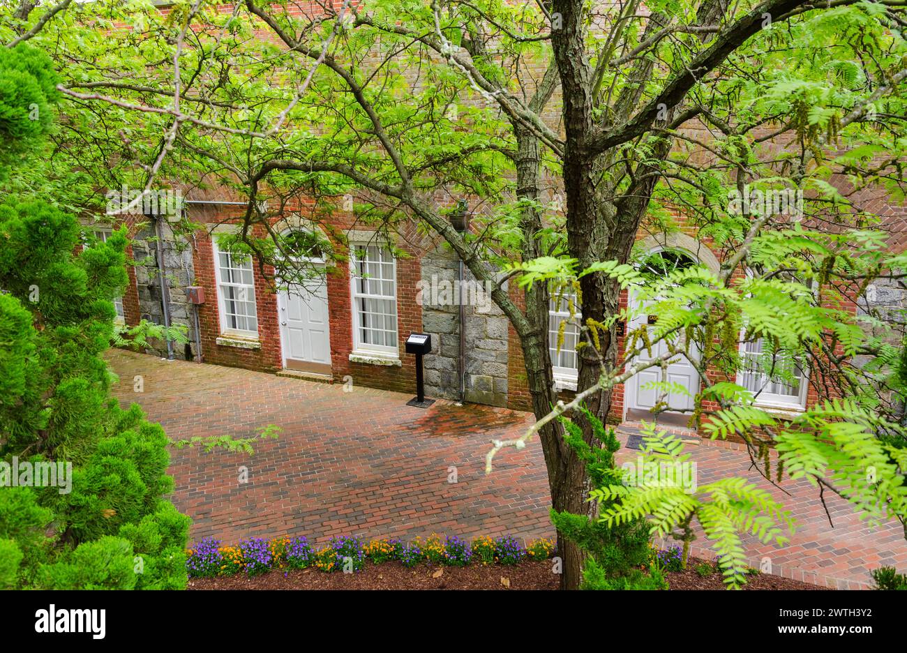 Fort Monroe National Monument, in Hampton, Virginia, at Old Point ...