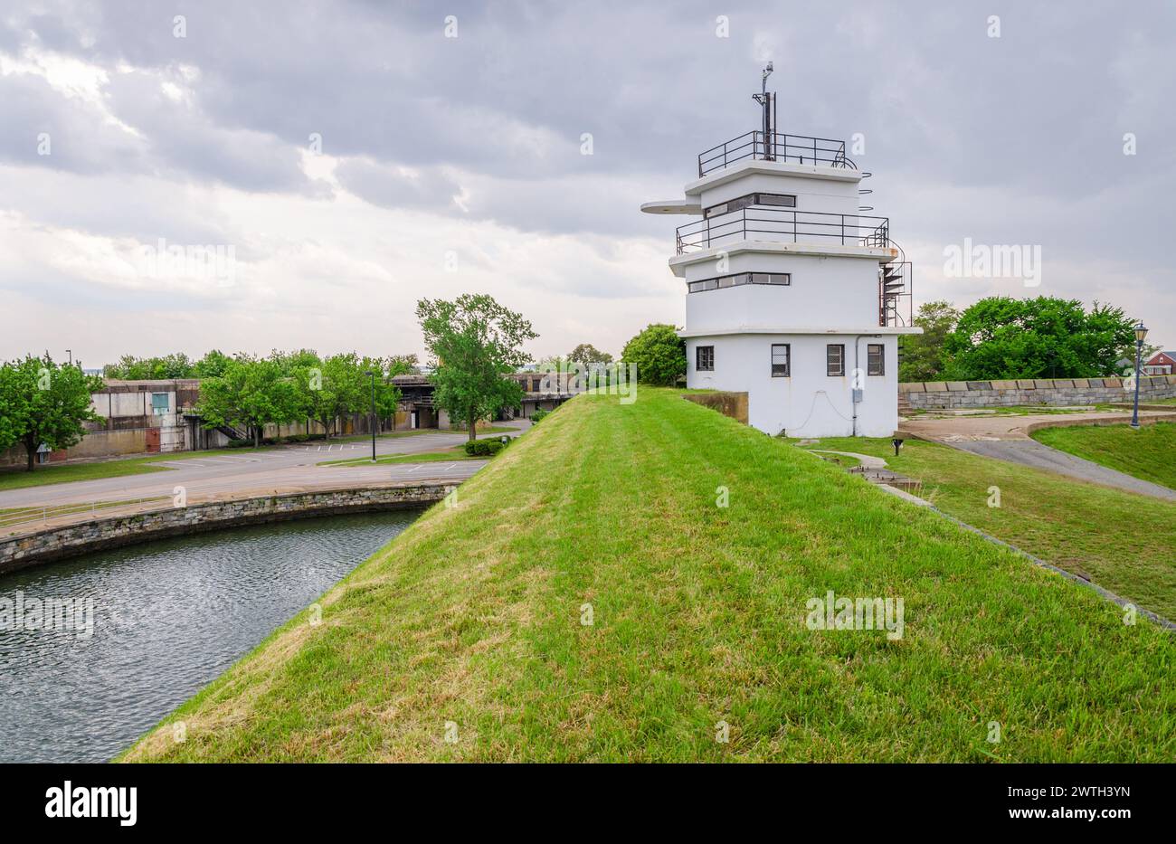 Fort Monroe National Monument, in Hampton, Virginia, at Old Point ...