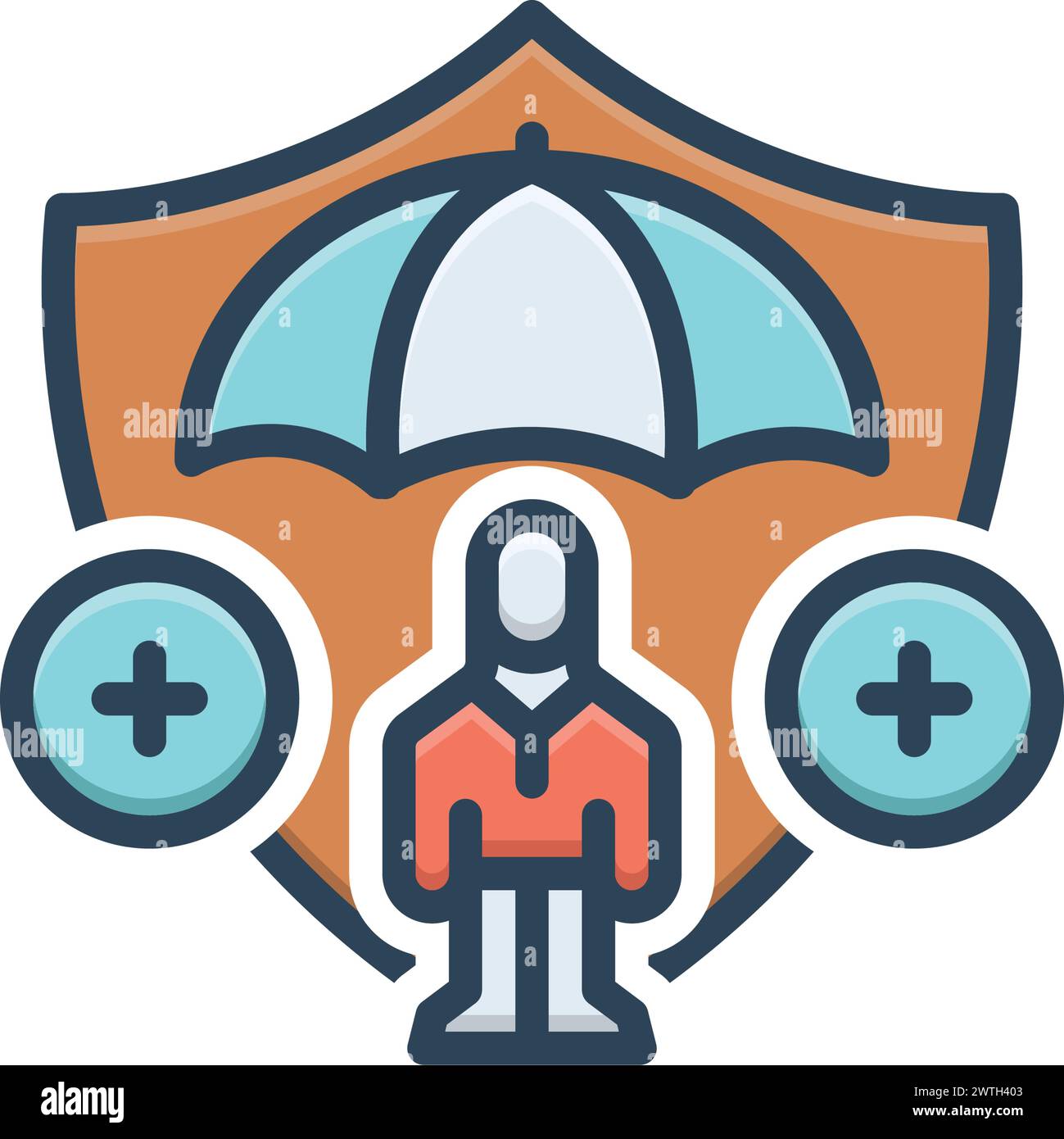 Icon for life insurance, life Stock Vector Image & Art - Alamy