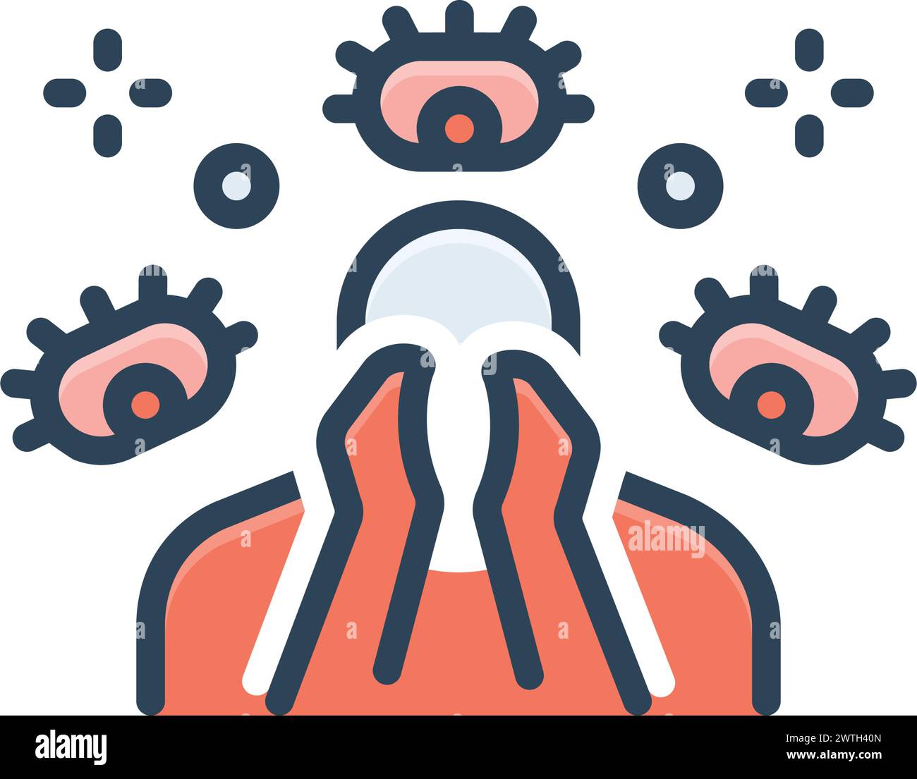Paranoia illustration Stock Vector Images - Alamy