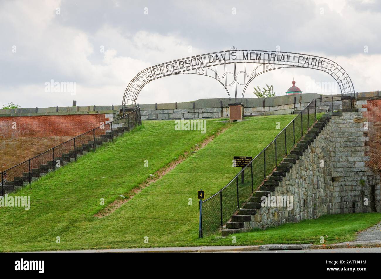 Fort Monroe National Monument, in Hampton, Virginia, at Old Point ...