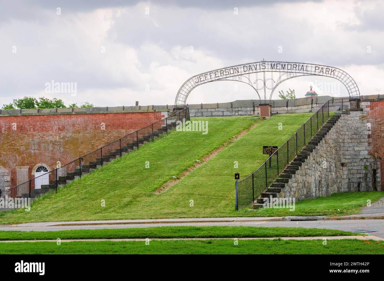 Fort Monroe National Monument, in Hampton, Virginia, at Old Point ...