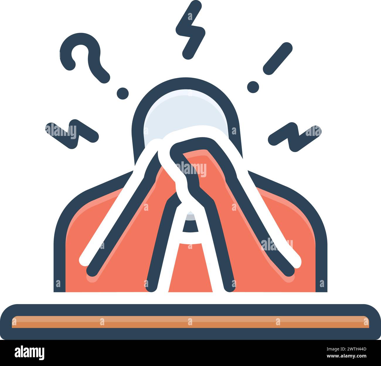 Frustrated concern Stock Vector Images - Alamy
