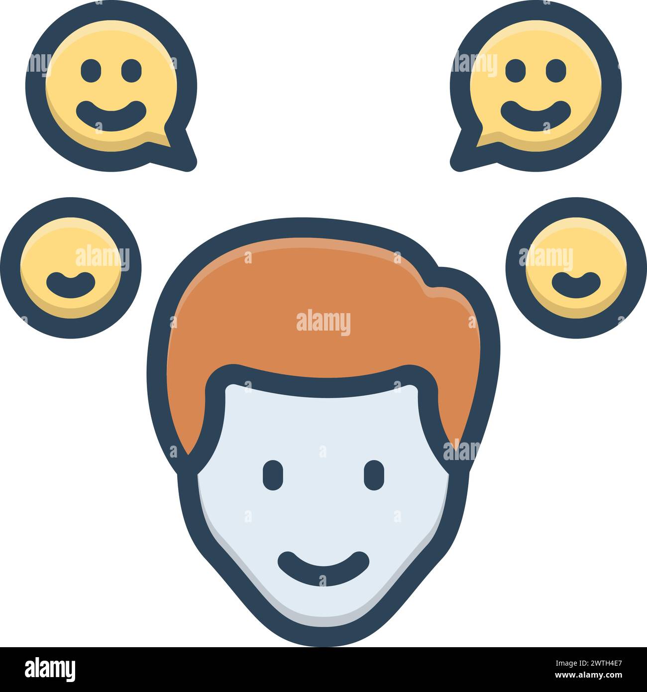 Icon for positivity, negative Stock Vector Image & Art - Alamy