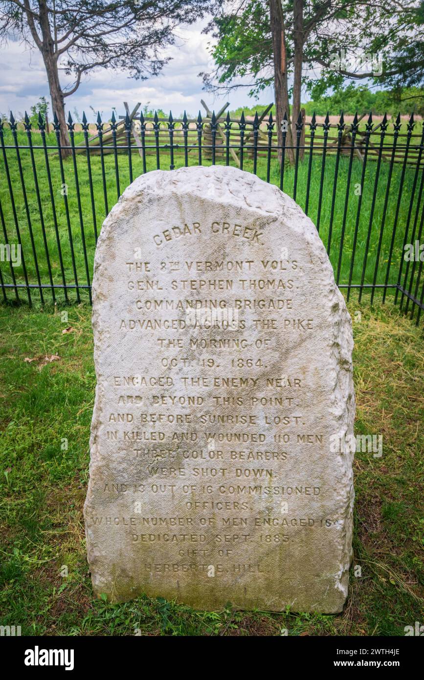 Cedar Creek & Belle Grove National Historical Park in Virginia Stock ...