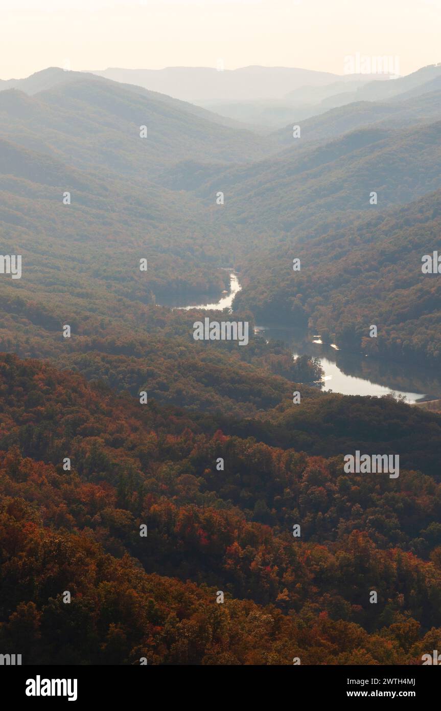 Hazy Morning at the Pinnacle Overlook, Cumberland Gap National ...