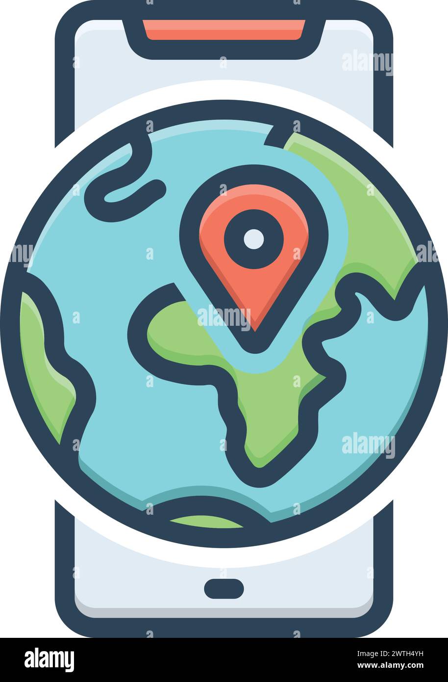 Icon for geolocation, location Stock Vector Image & Art - Alamy