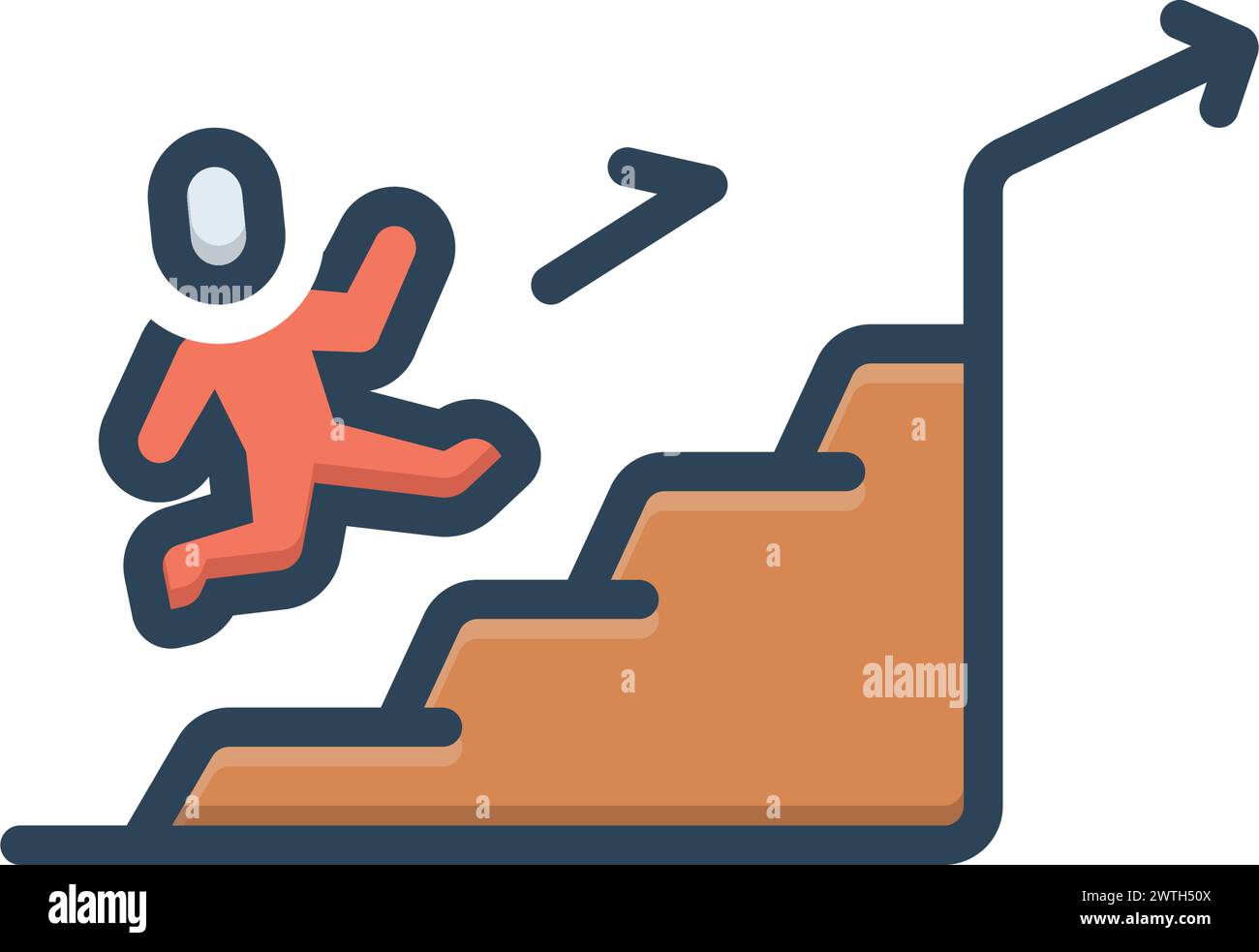 Icon for career steps, career Stock Vector Image & Art - Alamy