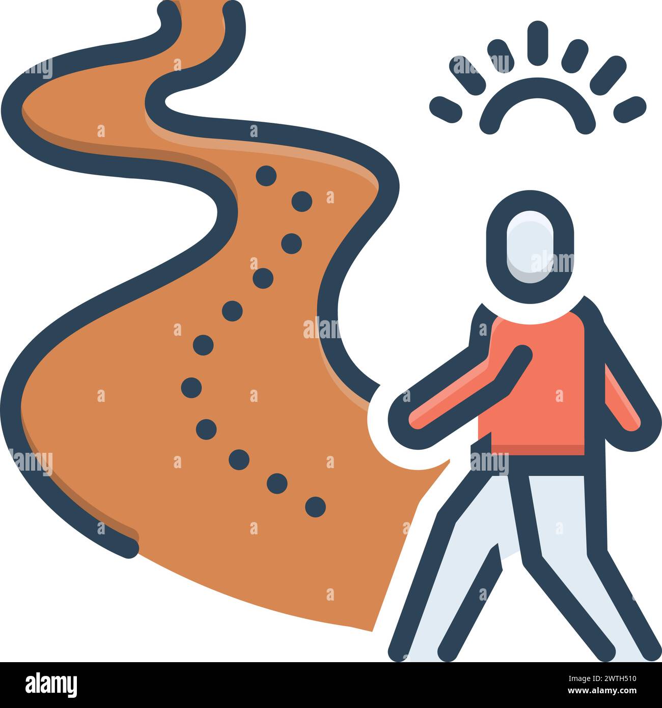 Icon for path, pedestrian Stock Vector Image & Art - Alamy