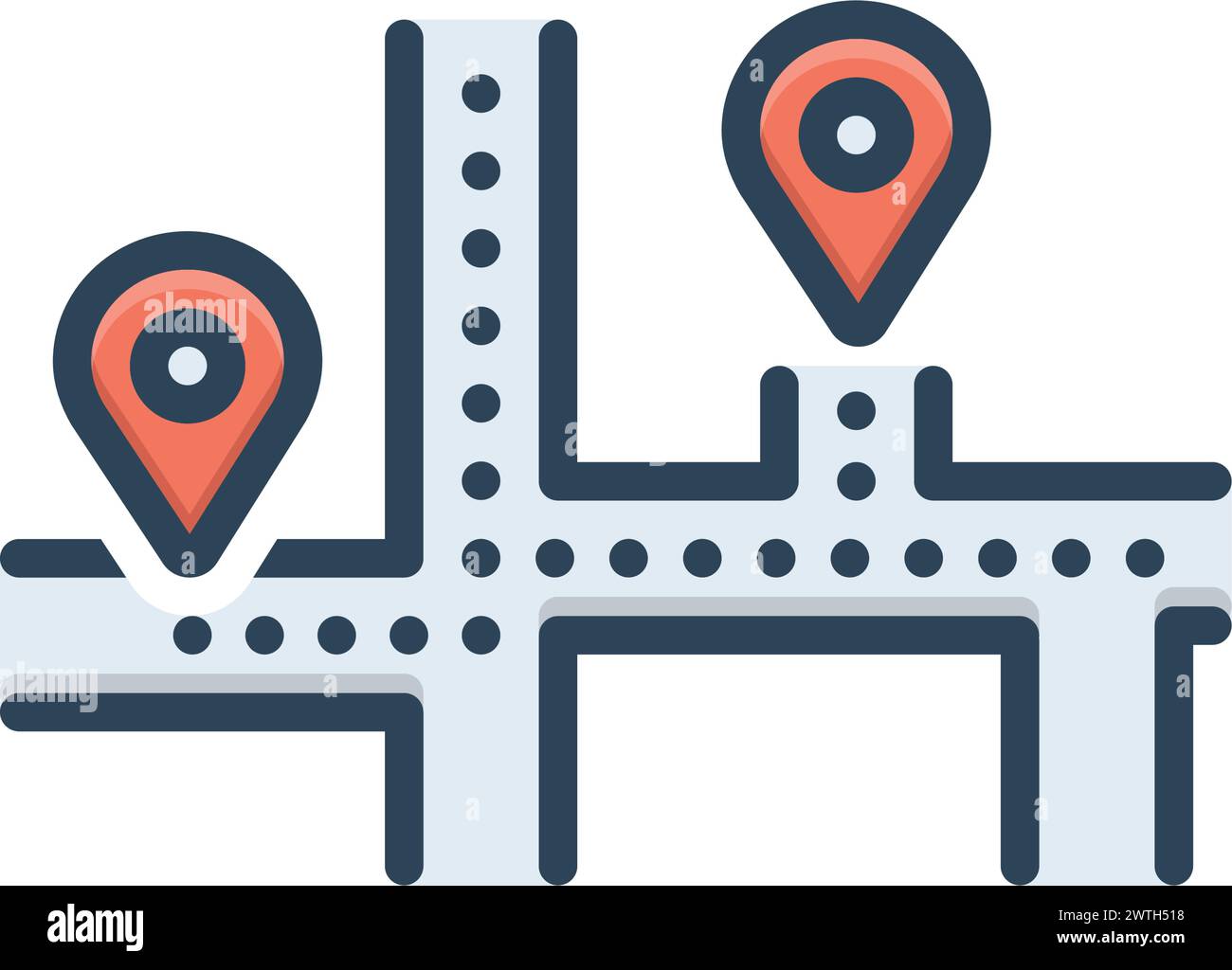 Icon for map, road map Stock Vector Image & Art - Alamy