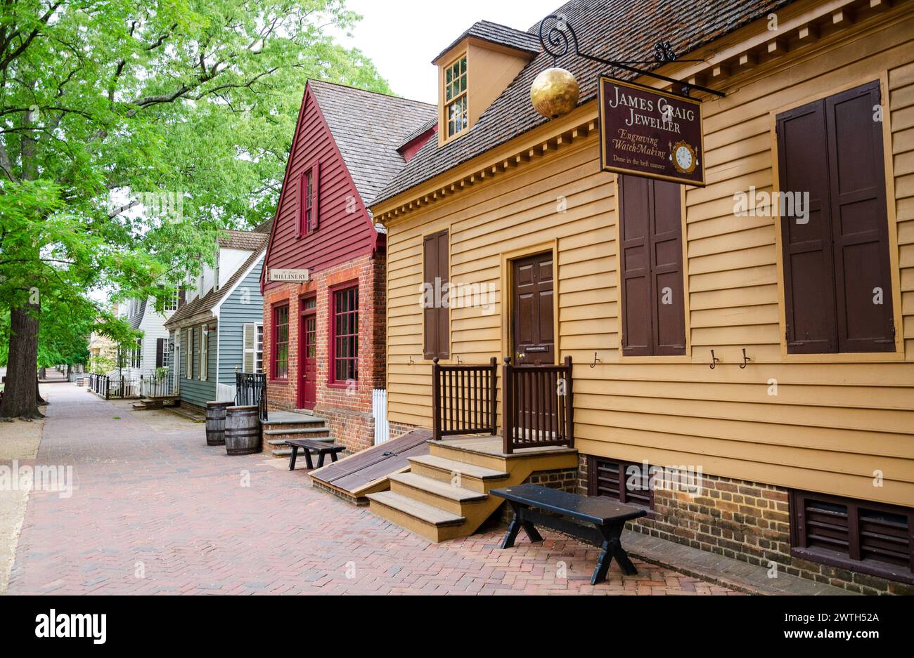 The “Historic Triangle” Historical Colonial Williamsburg in Virginia ...