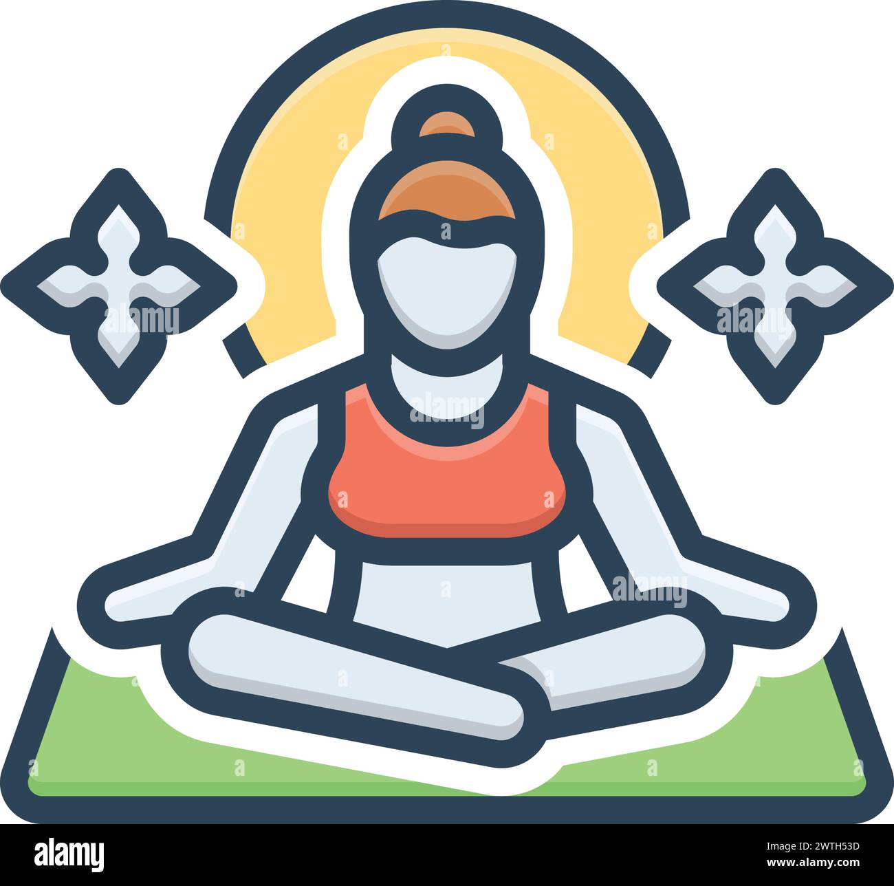 Tranquil repose Stock Vector Images - Alamy