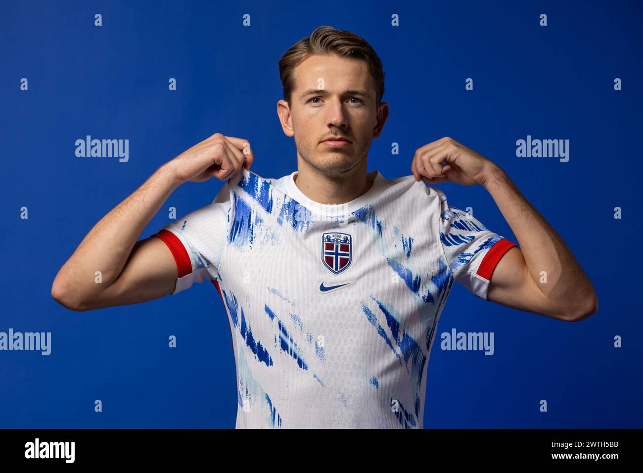 Manchester, UK. 28th Feb, 2024. 240318 Sander Berge of the Norwegian ...