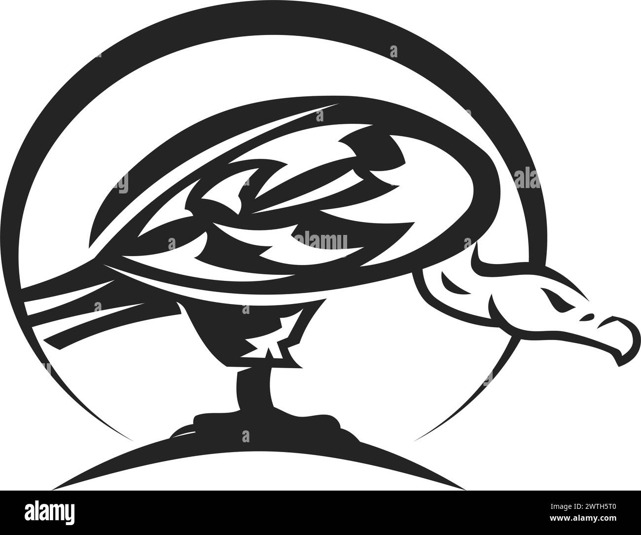 Vulture Animal Logo template Isolated. Brand Identity. Icon Abstract ...