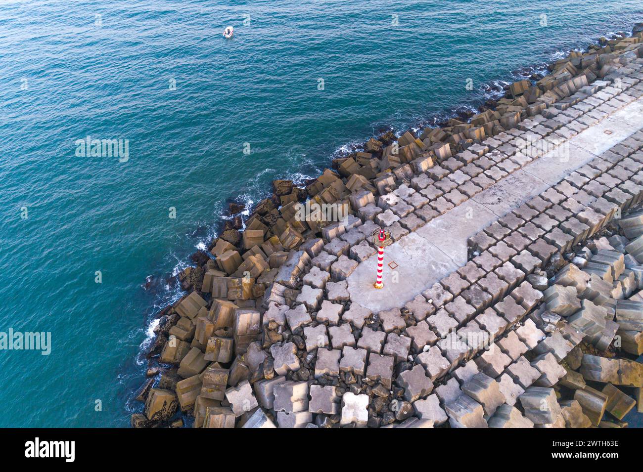 Protection wall aerial view hi-res stock photography and images - Alamy