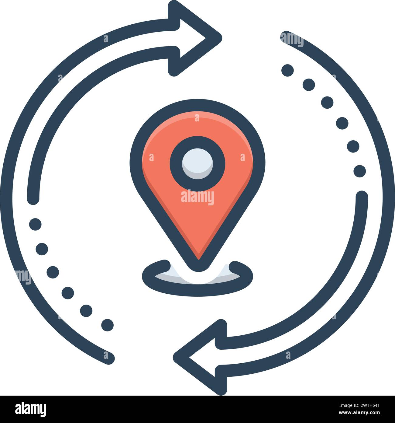 Icon for change location, change Stock Vector Image & Art - Alamy