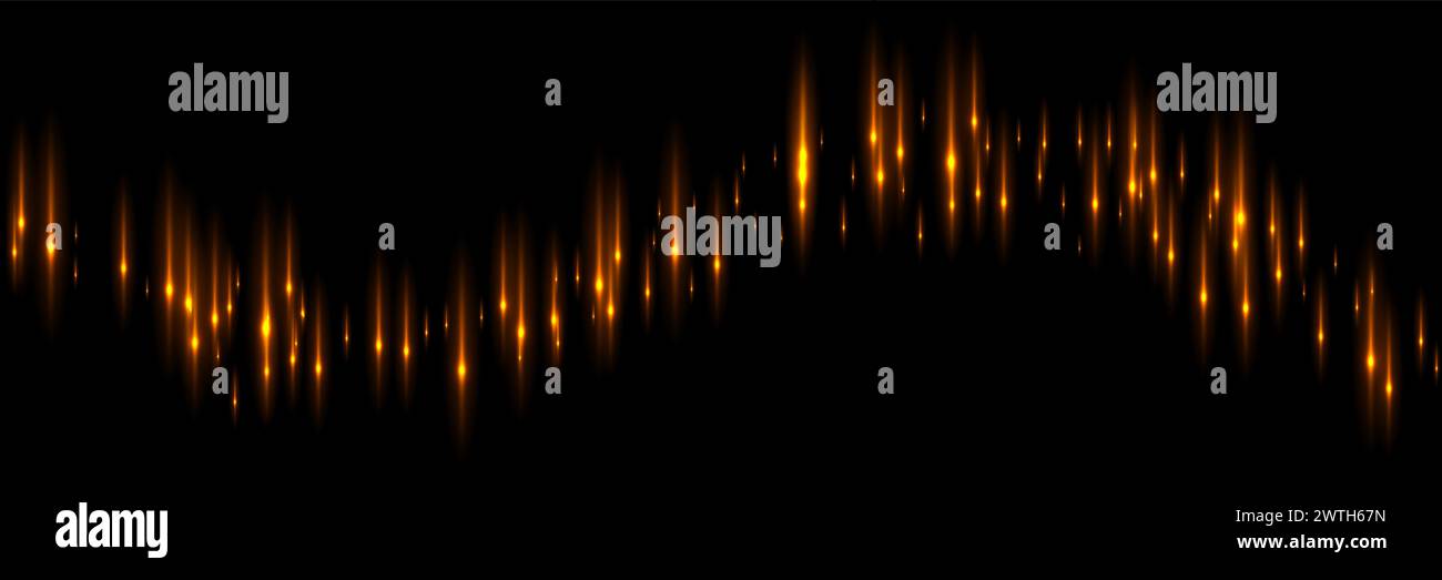 Sound waves of lines with glow light effect vector illustration ...