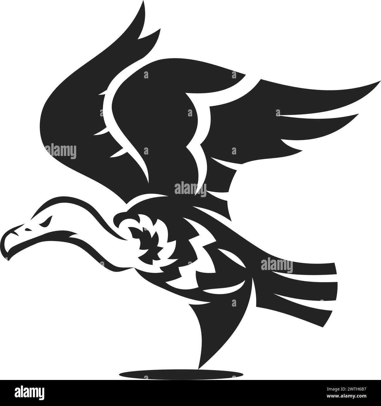Vulture Animal Logo template Isolated. Brand Identity. Icon Abstract ...