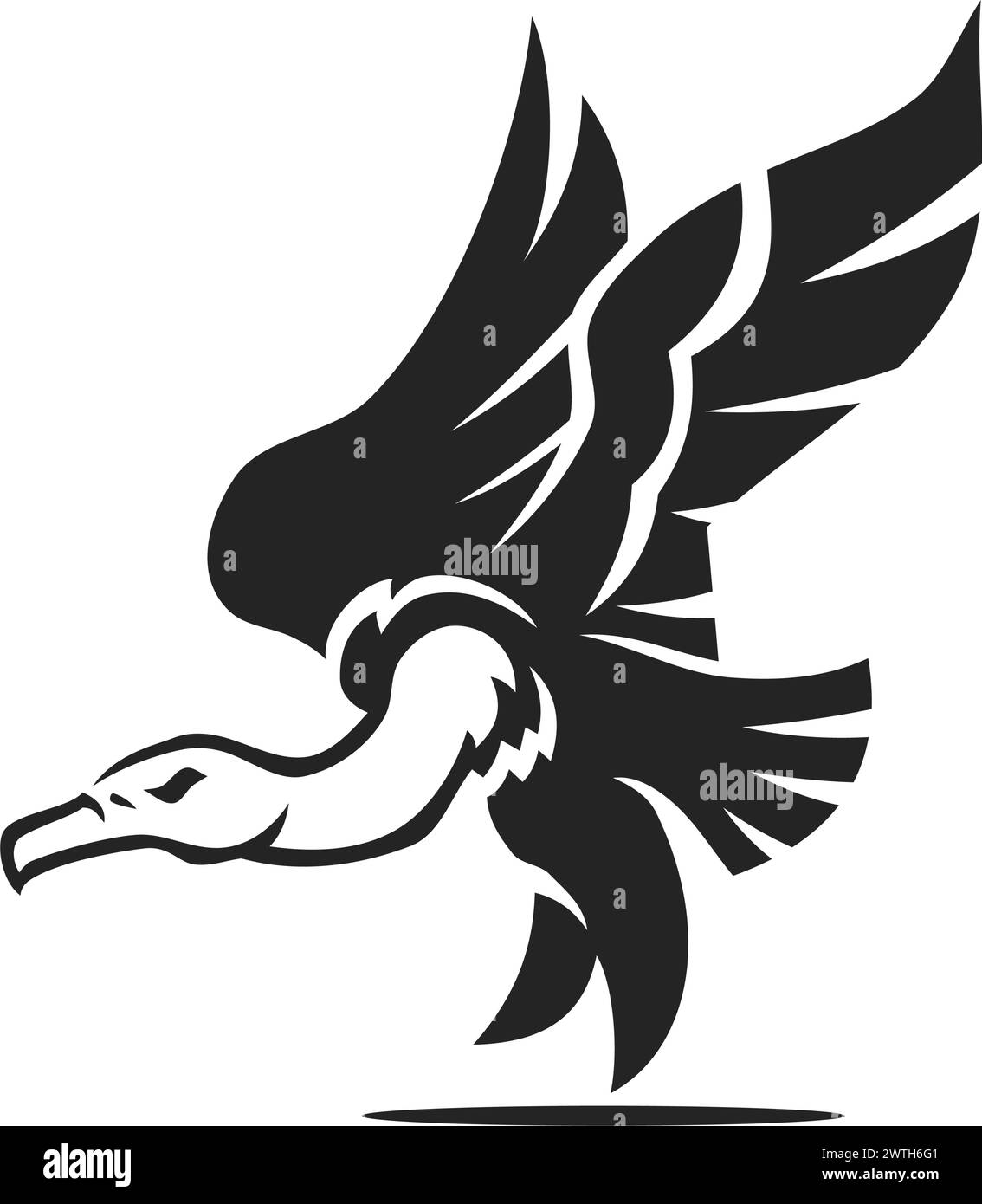 Vulture Animal Logo template Isolated. Brand Identity. Icon Abstract ...