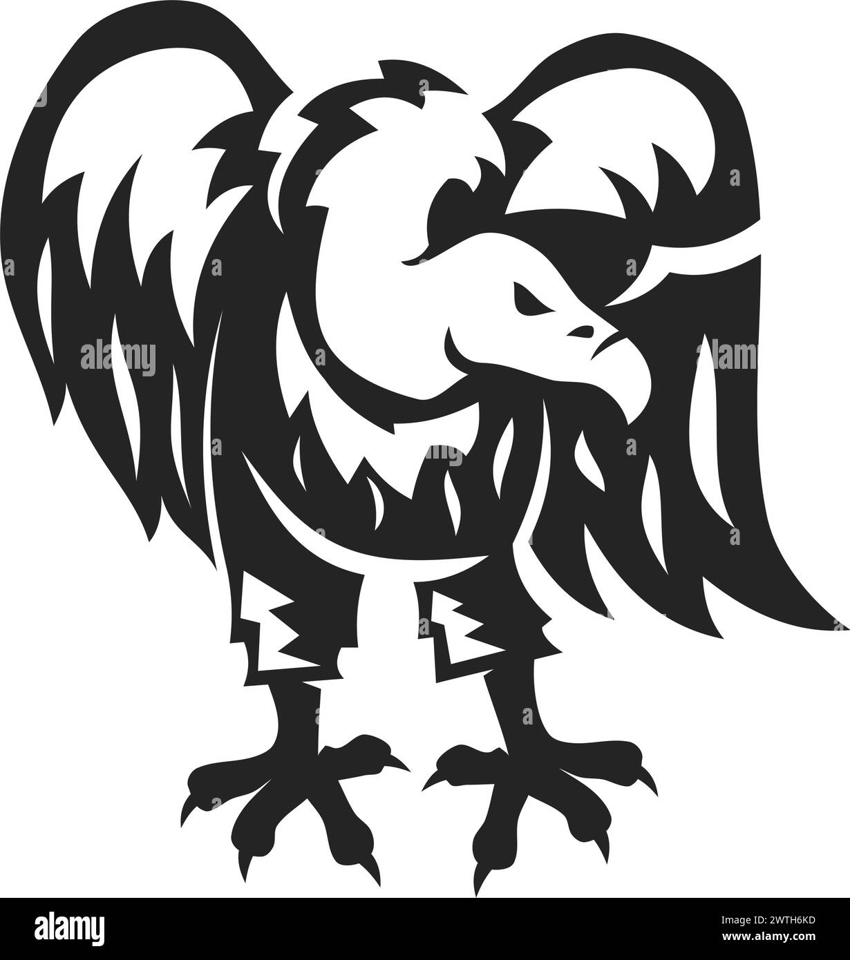 Vulture Animal Logo template Isolated. Brand Identity. Icon Abstract ...