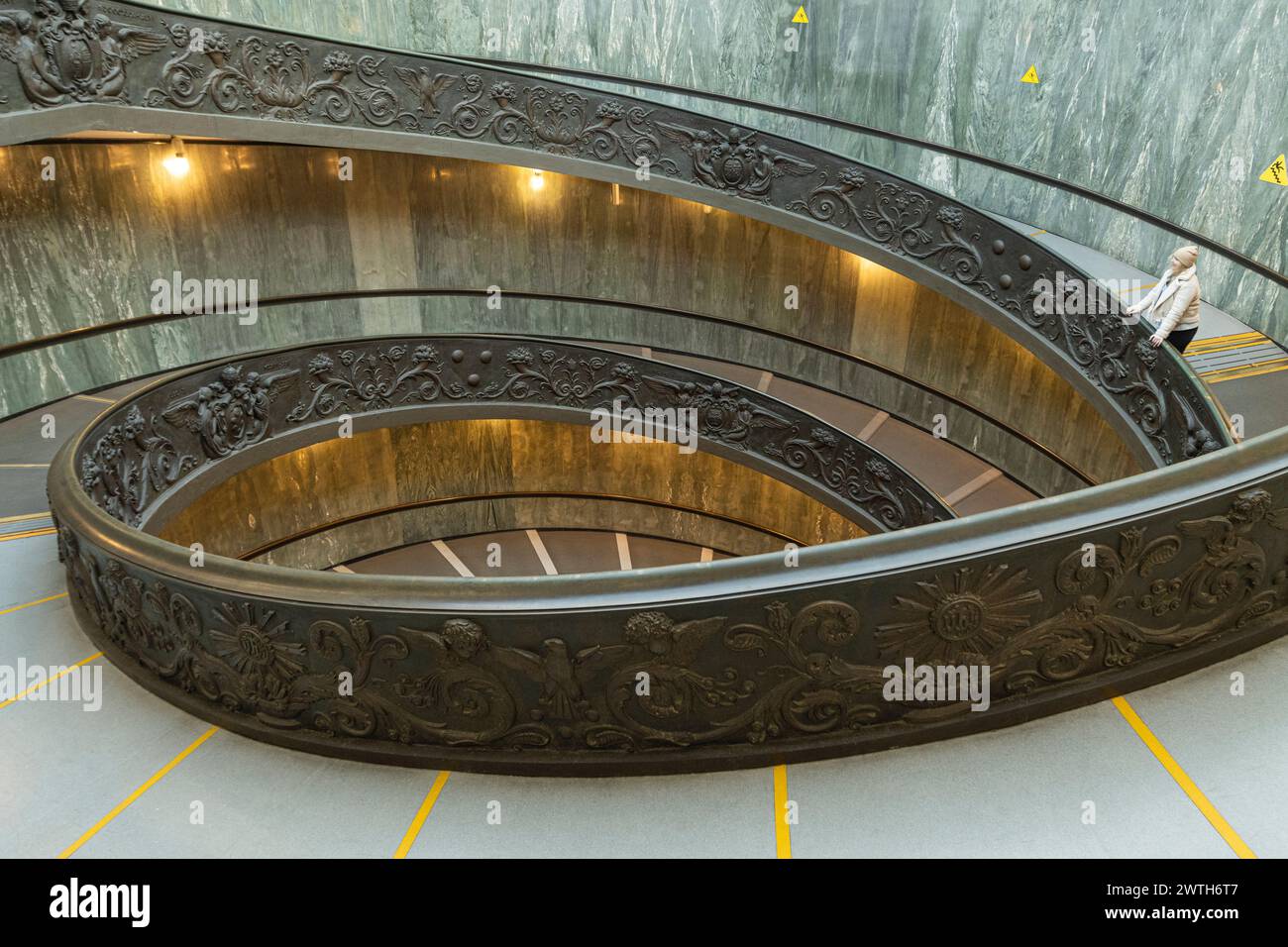 Famous spiral staircase at Vatican Museum. Helix. Giuseppe Momo. Italy ...