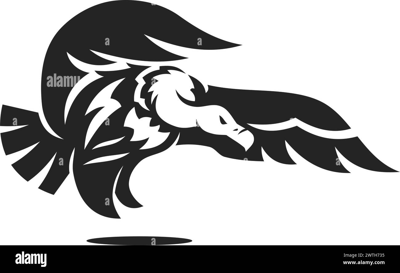 Vulture Animal Logo template Isolated. Brand Identity. Icon Abstract ...