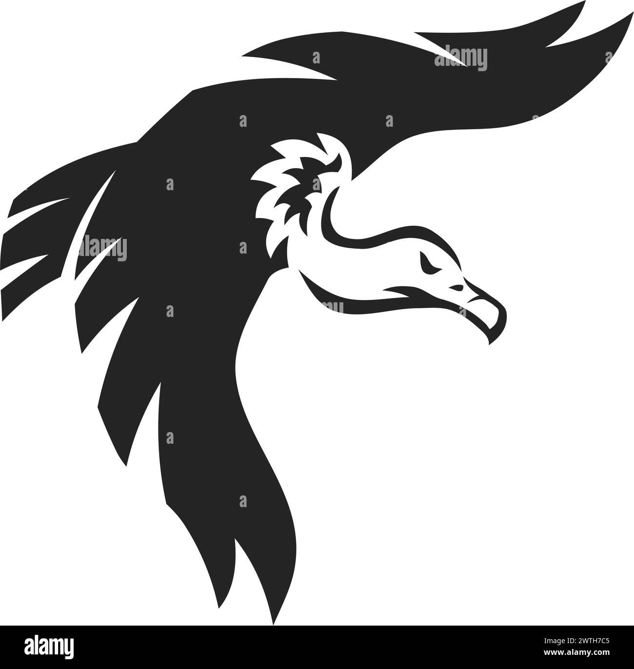 Vulture Animal Logo template Isolated. Brand Identity. Icon Abstract ...