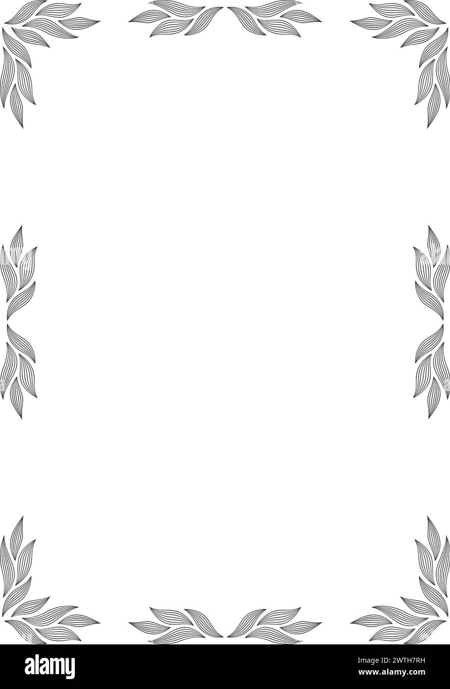 Leaf pattern A4 over layer Stock Vector Image & Art - Alamy