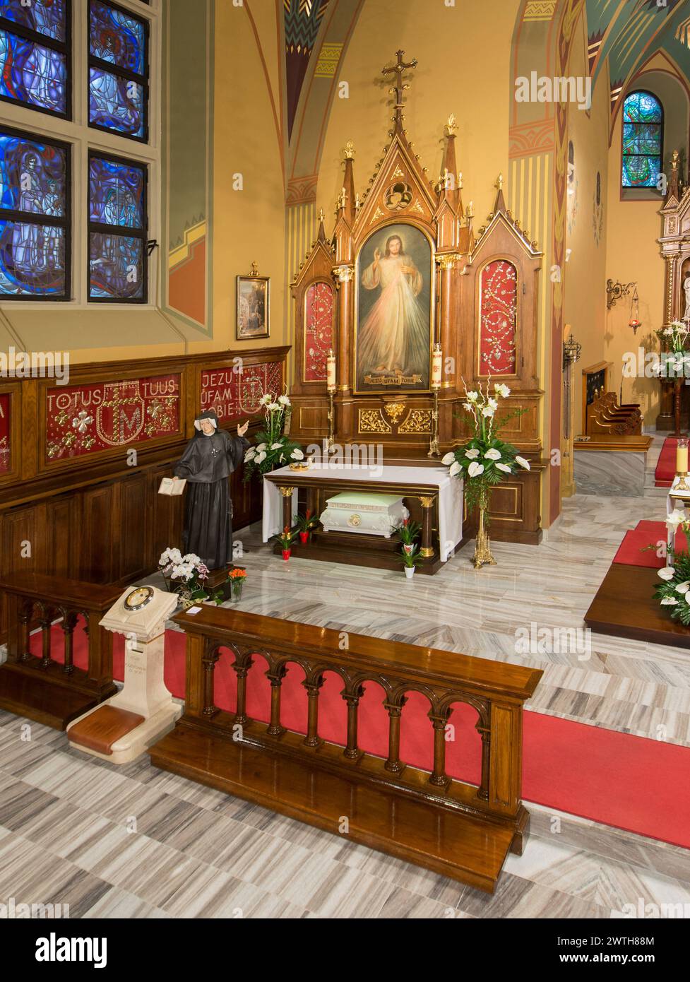 Chapel of St. Jozefa, Sanctuary of Divine Mercy, Krakow, Poland Stock Photo - Alamy