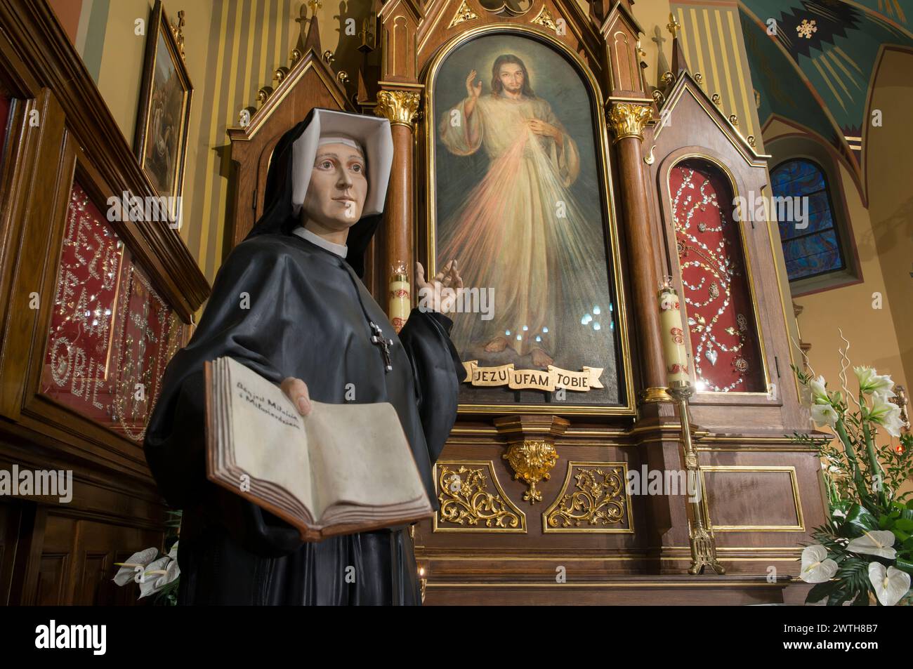 Chapel of St. Jozefa, Sanctuary of Divine Mercy, Krakow, Poland Stock ...