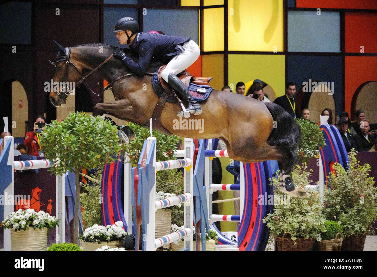 Paris, France. 17th Mar, 2024. Max KUHNER (AUT) riding EIC JULIUS ...
