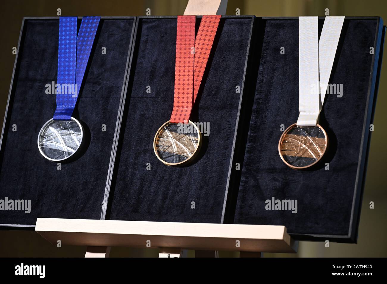 Prague, Czech Republic. 18th Mar, 2024. Presentation of the new medals ...