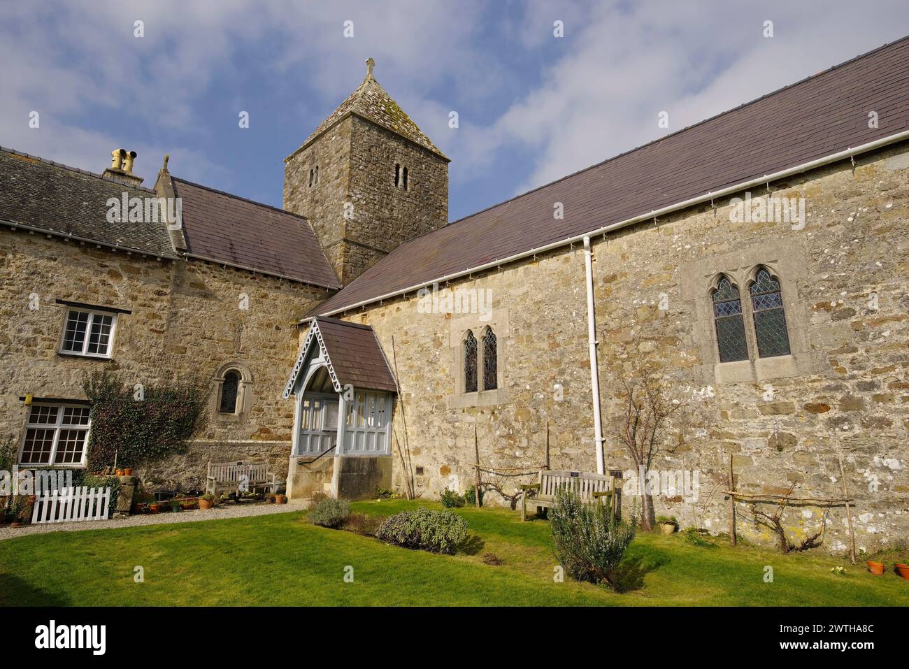 Penmon Priory, Church, Penmon, Llangoed, Anglesey, North Wales, United ...