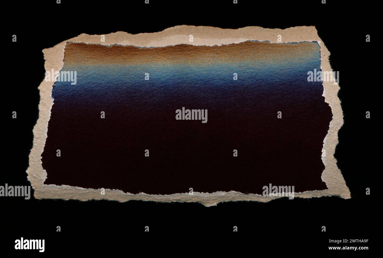 Torn piece of dark paper, background for banner. Blank paper piece ...