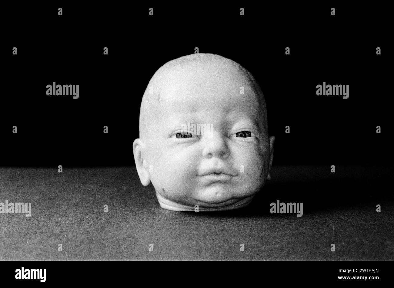 Dolls Head photographed in the studio Stock Photo - Alamy