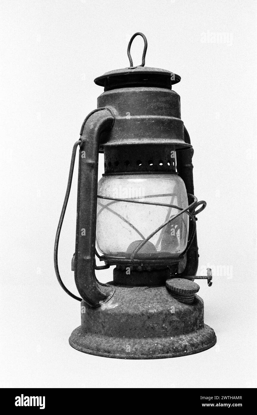Lantern lamp traditional lighting Black and White Stock Photos & Images ...