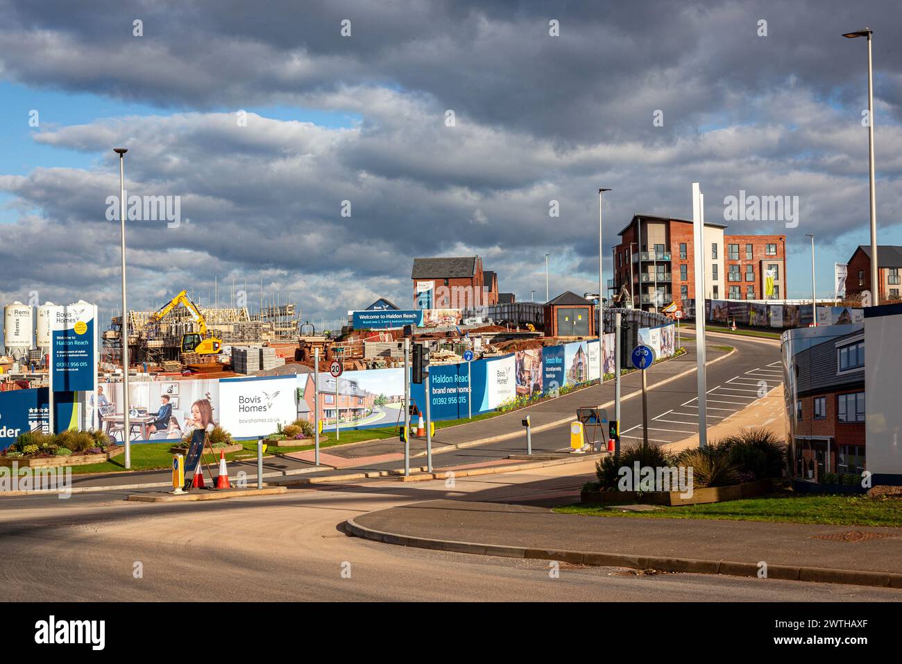 The houses and flats in Devon, city, etc Stock Photo - Alamy