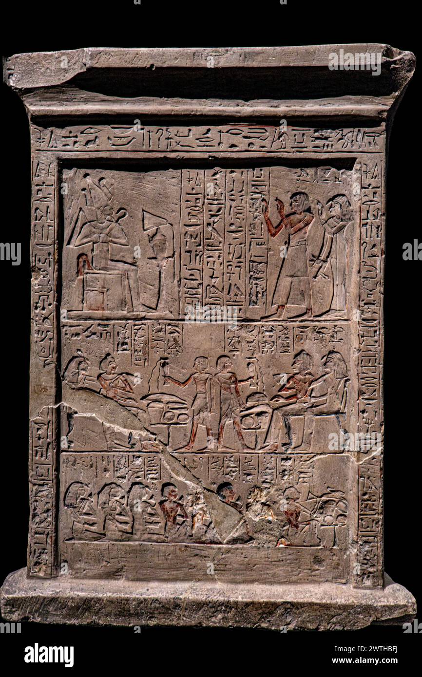 A closeup of an ancient Egyptian carvings on an old stone Stock Photo ...