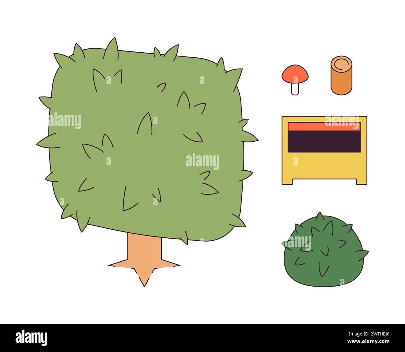 Game 2d landscape Cut Out Stock Images & Pictures - Alamy