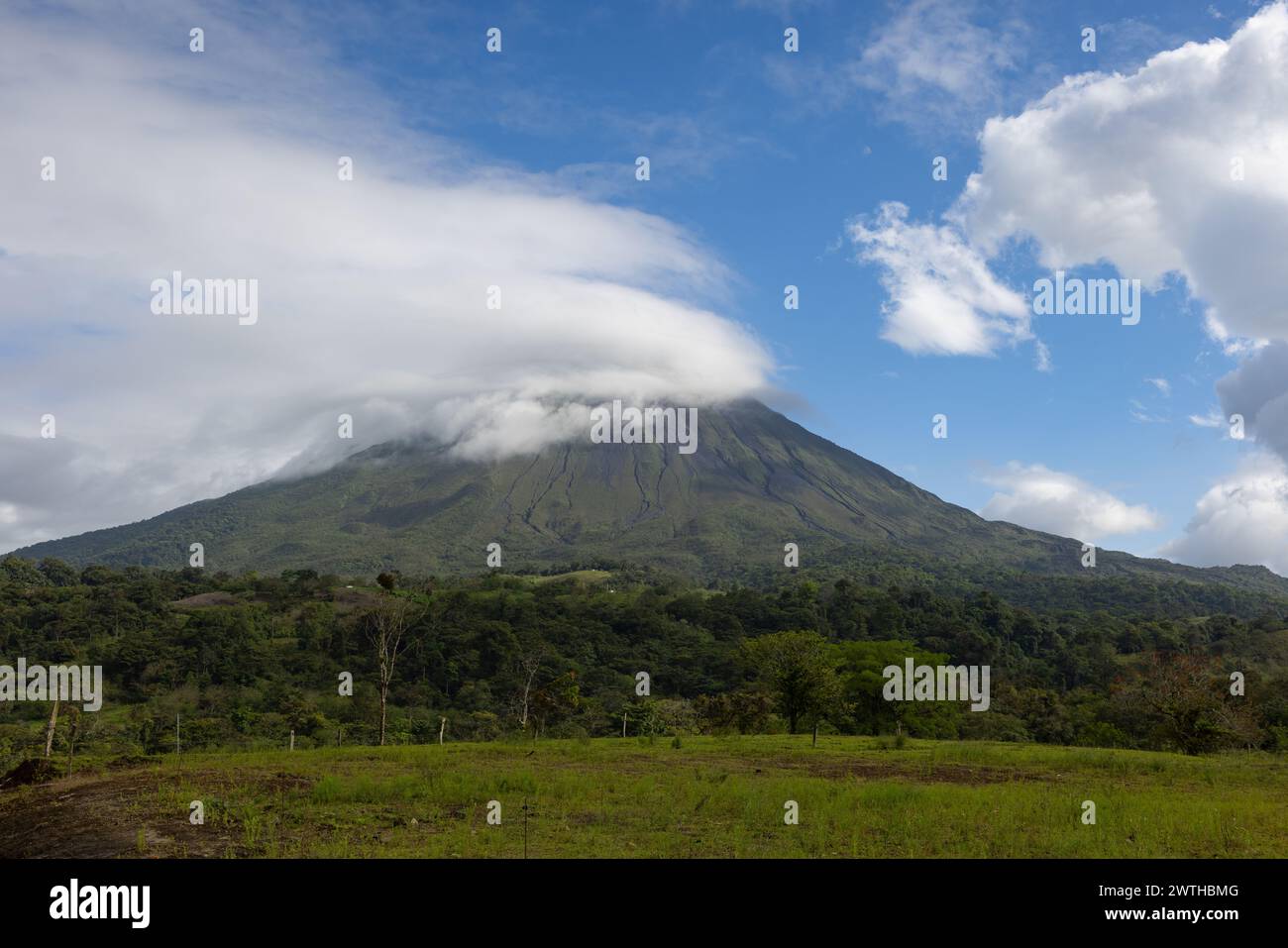 Arenal Volcano is an active andesitic stratovolcano in north-western Costa Rica, Provincia de ...