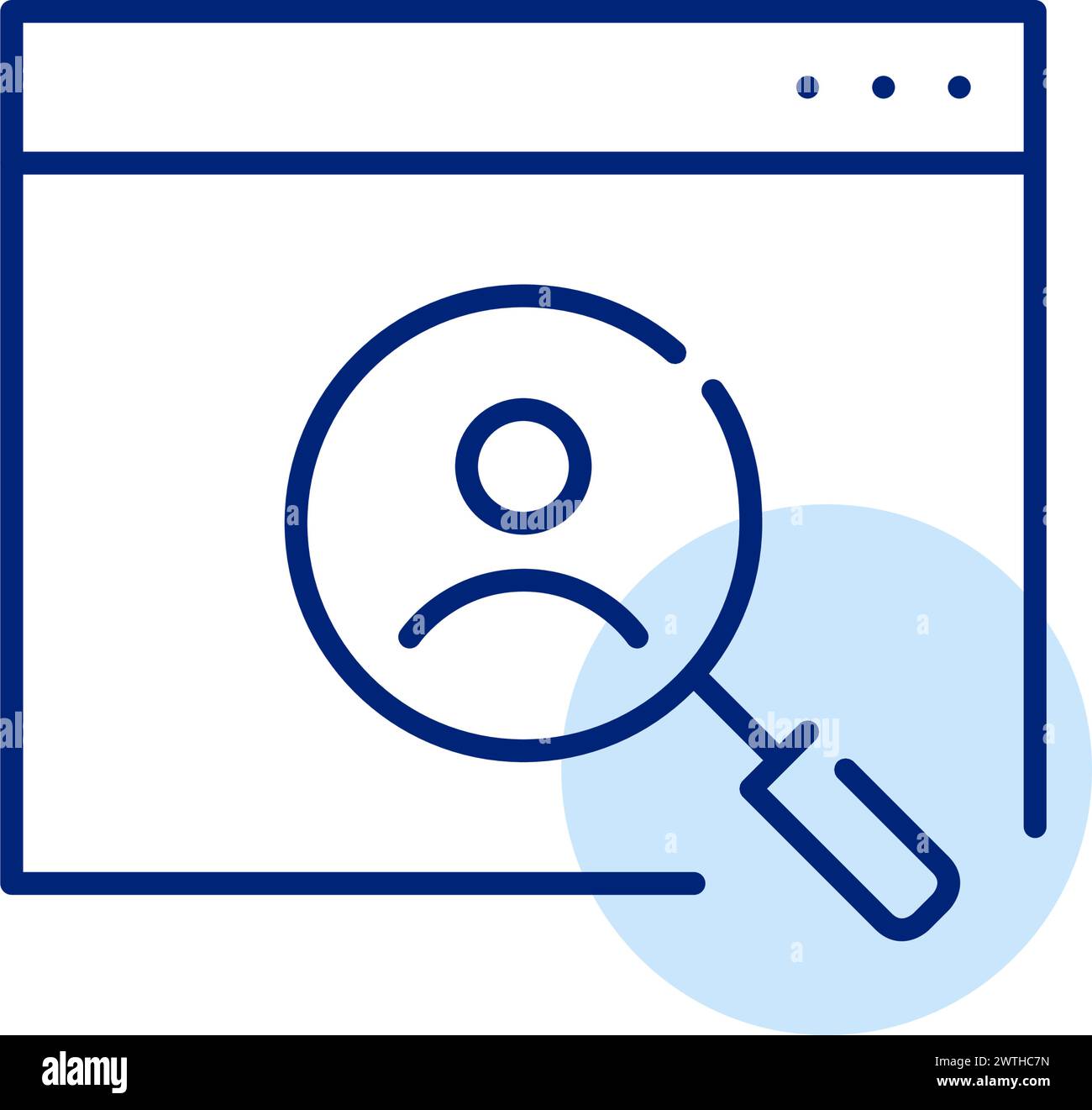 Person and magnifying glass vector human zooming hi-res stock ...