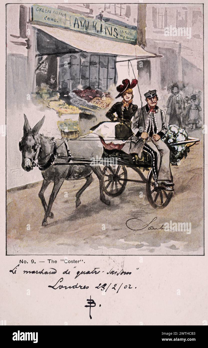 Edwardian British postcard, The Coster, Pearly Kings and Queens ...