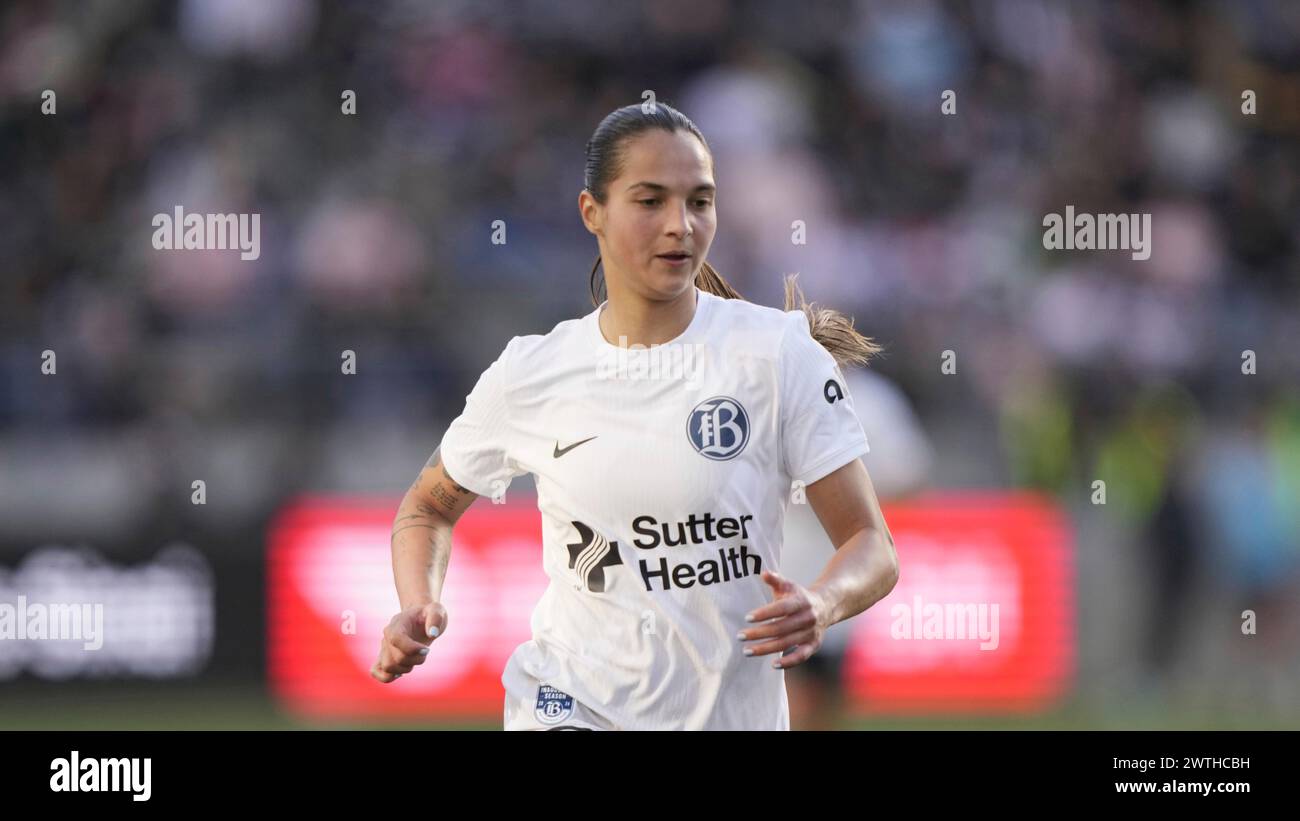 Bay FC's Deyna Castellanos (10) plays against Angel City FC during an ...