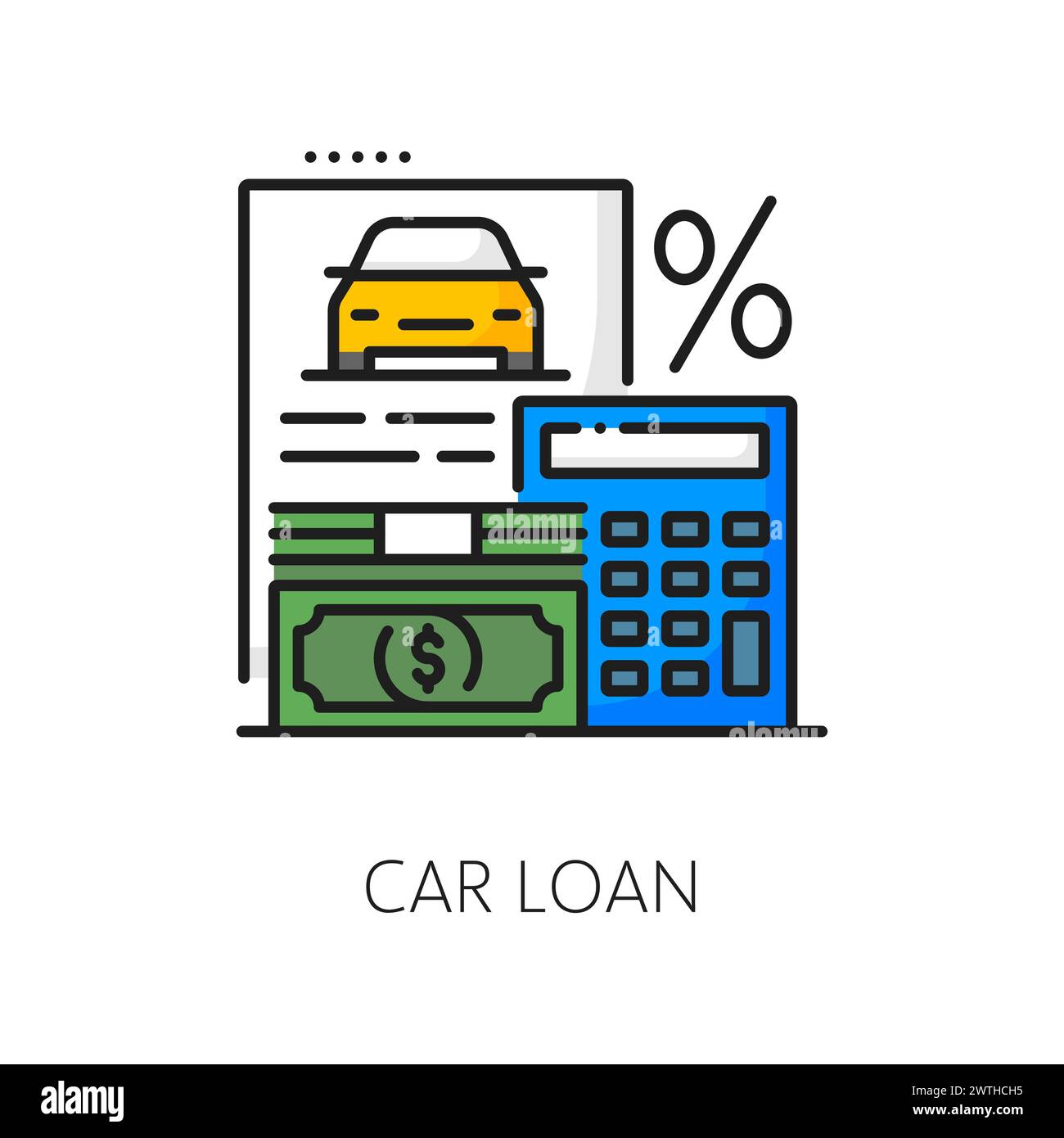 New car loans Stock Vector Images - Alamy