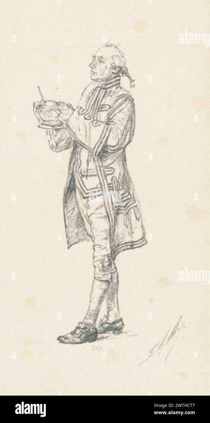 Footman in 18th century Costume Edwin Austin Abbey (Philadelphia ...