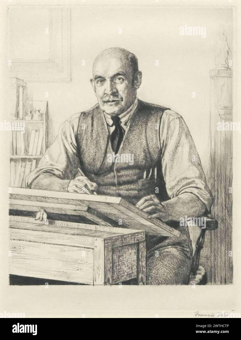 Portrait of Muirhead Bone Francis Dodd (Holyhead, Wales, 1874 - 1949 ...