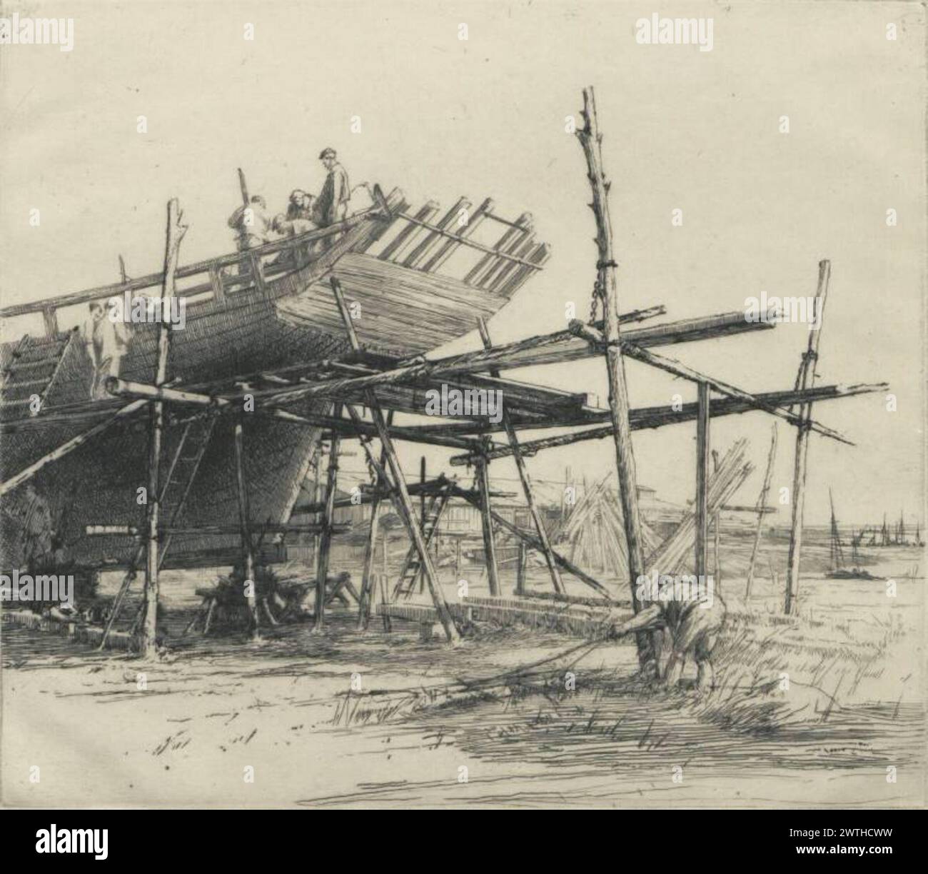 The Boat Builders, Rye Alfred Bentley (London, England, 1879 - 1923 ...