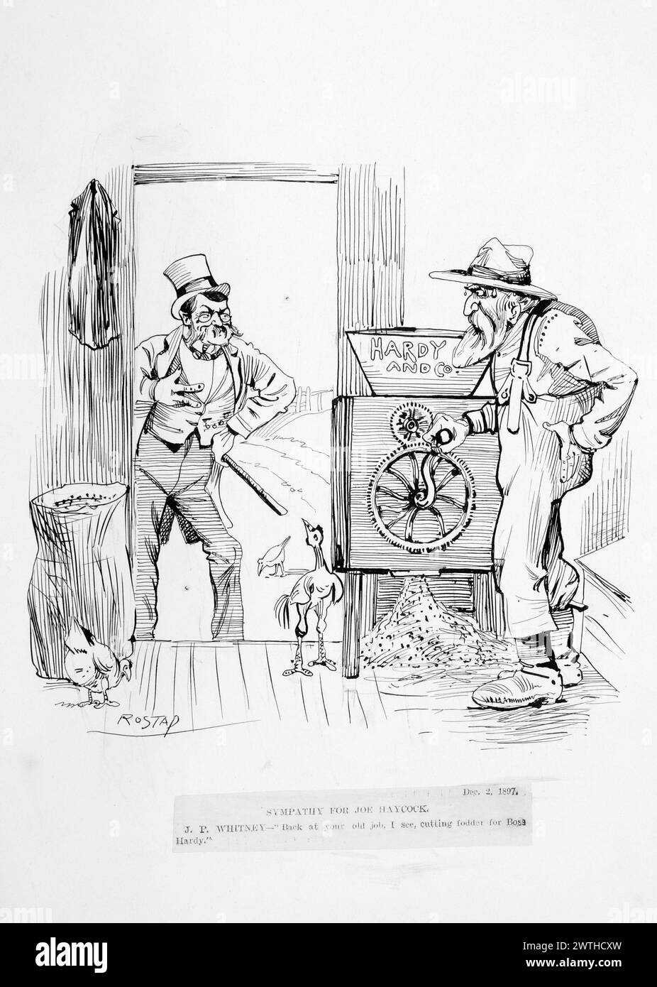 Cartoon - Sympathy for Joe Haycock Rostap (1866-1949 Stock Photo - Alamy