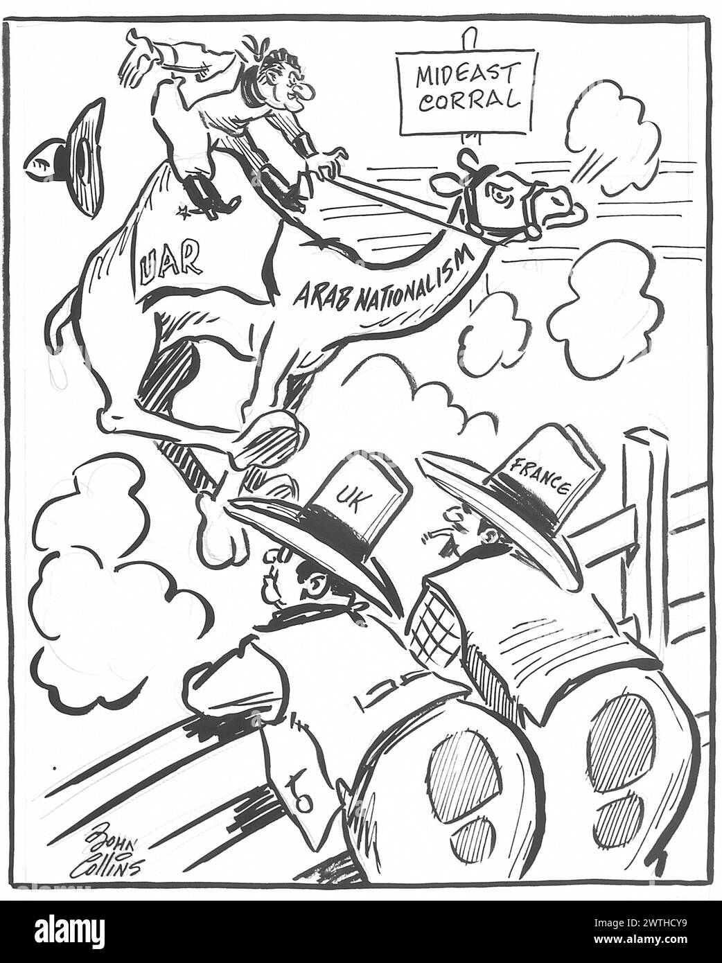 Cartoon - Not Quite as Easy as It Looked. John Collins (1917-2007 Stock ...
