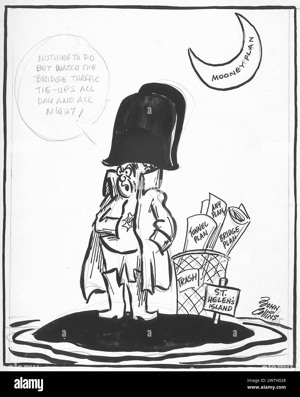 Cartoon - If Only We Could Exile Them to St. Helen. John Collins (1917 ...